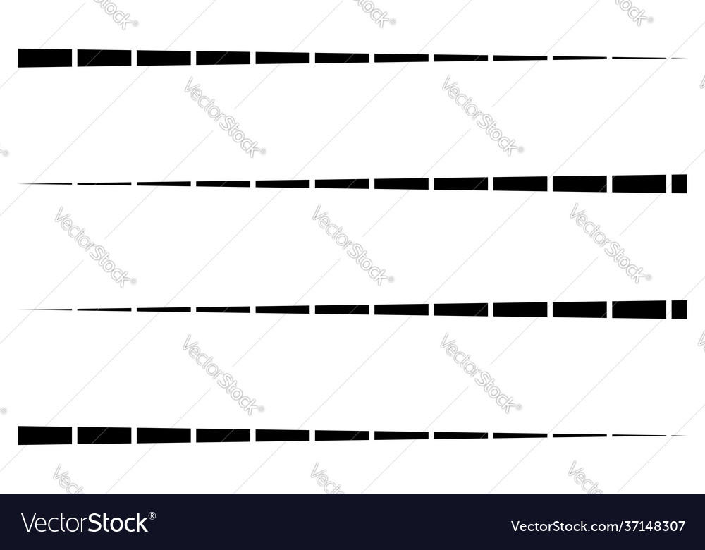 Dashed random straight parallel lines geometric Vector Image