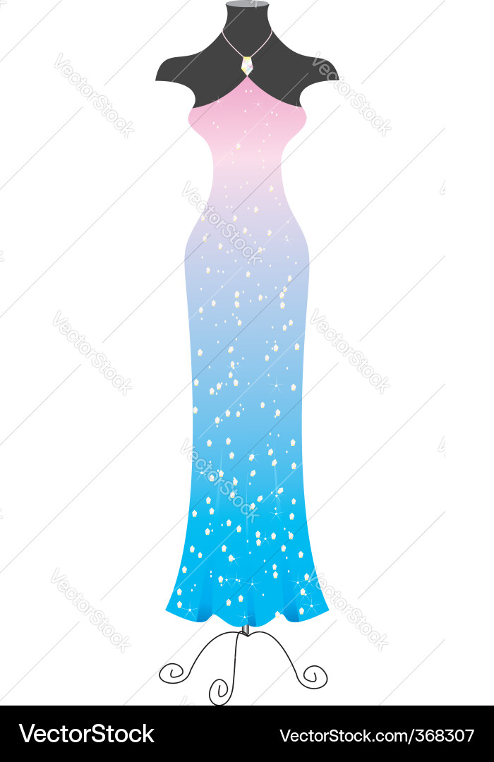 Fashion dress Royalty Free Vector Image - VectorStock