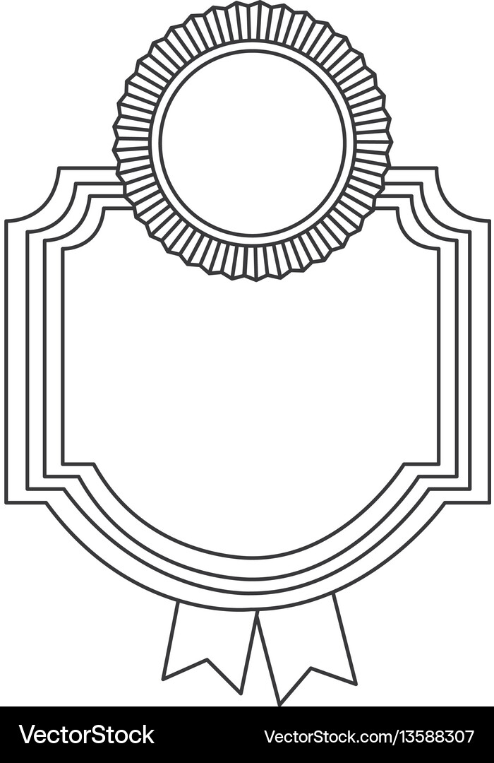 Figure emblem with symbols inside icon Royalty Free Vector