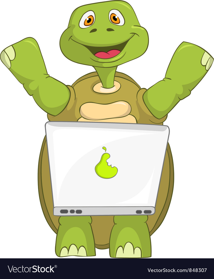 Funny turtle Royalty Free Vector Image - VectorStock