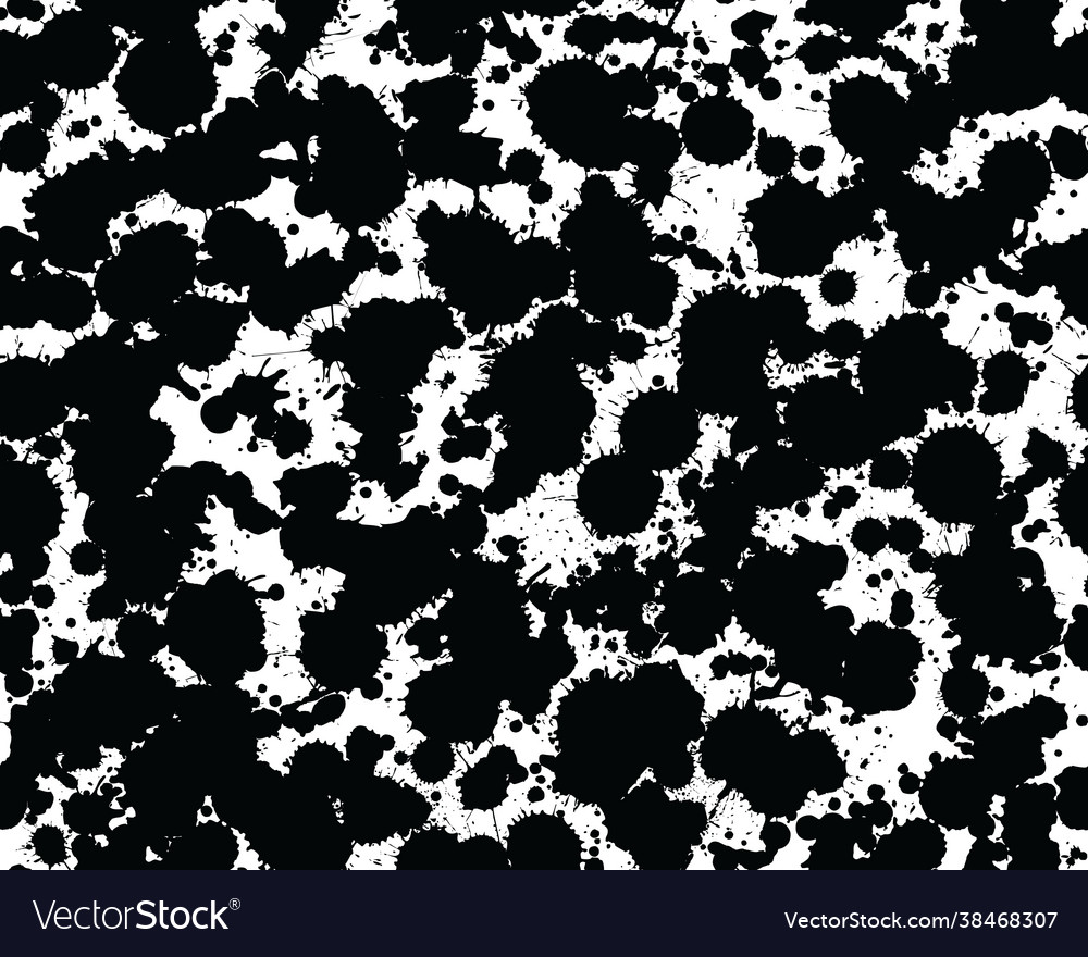 Inky blots seamless pattern Royalty Free Vector Image