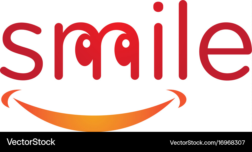 Smile dental logo template icon design Royalty Free Vector