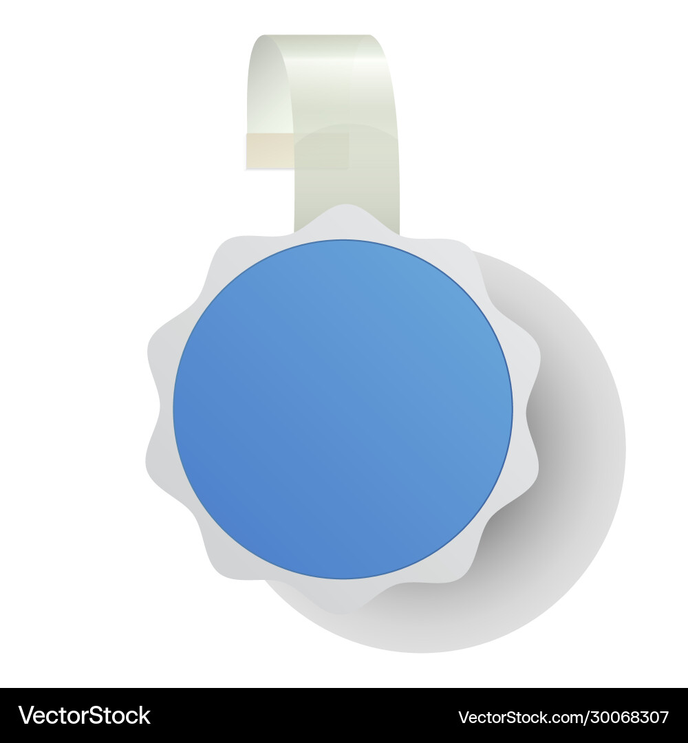 Wobbler with transparent strip isolated Royalty Free Vector