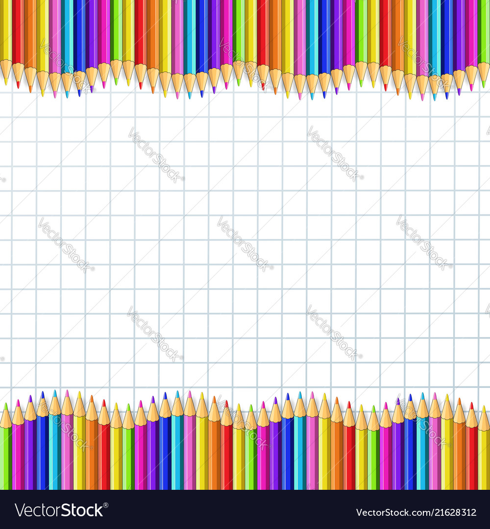 Back to school framework template with empty copy Vector Image