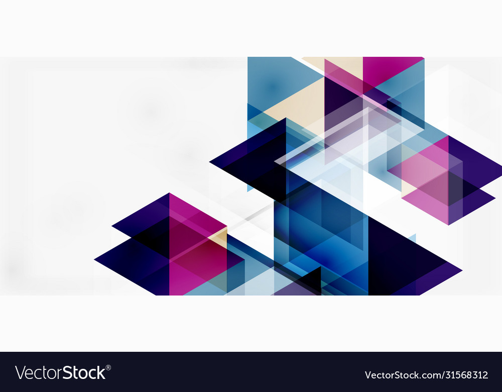 Geometric abstract background mosaic triangle Vector Image