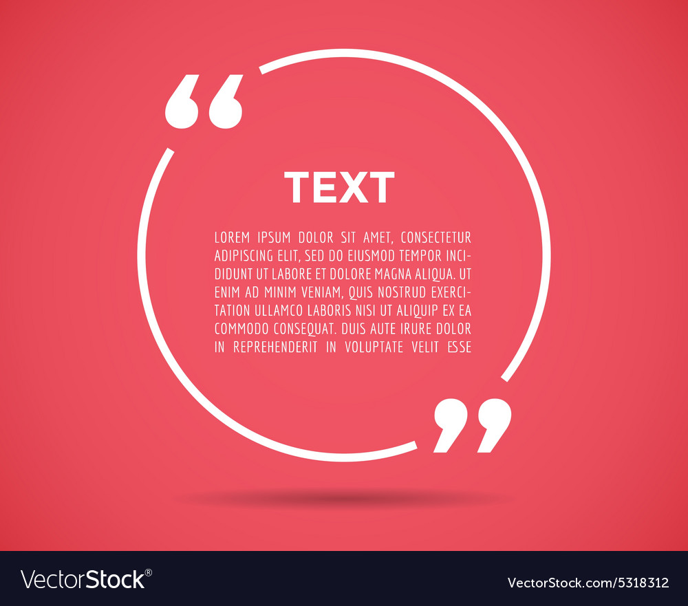 Quote text bubble commas note message Royalty Free Vector