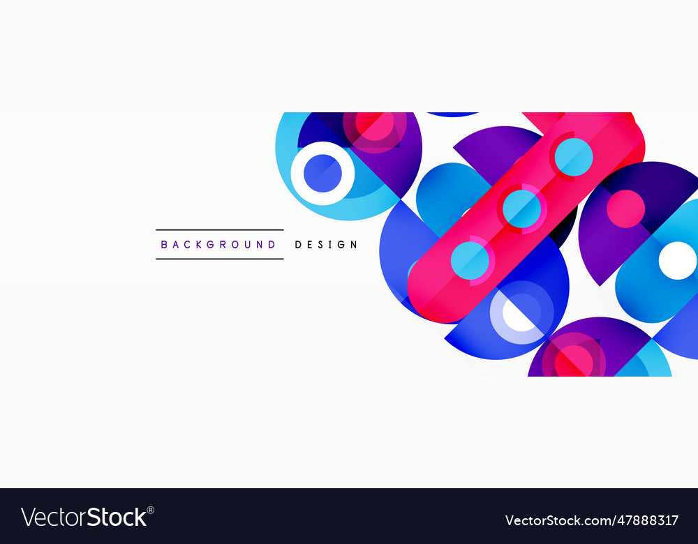 Simple circles and round elements pattern Vector Image