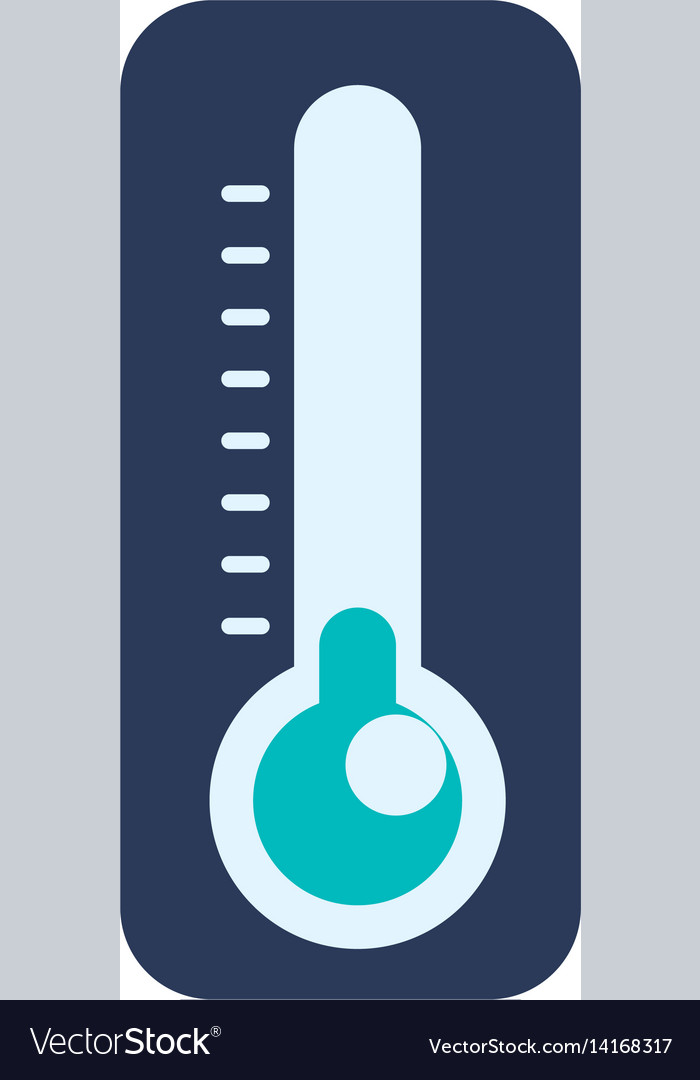 Thermometer cold temperature Royalty Free Vector Image