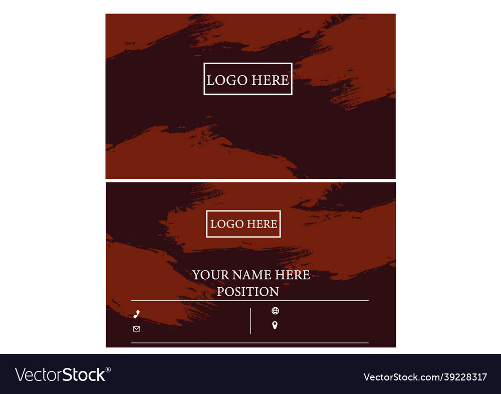 Visiting card design Royalty Free Vector Image