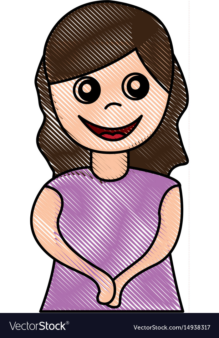 Young woman avatar character Royalty Free Vector Image