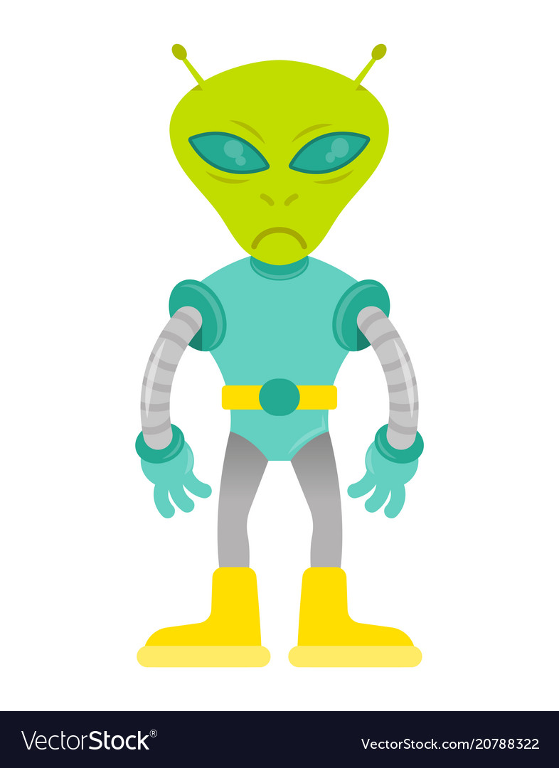 Angry alien Royalty Free Vector Image - VectorStock