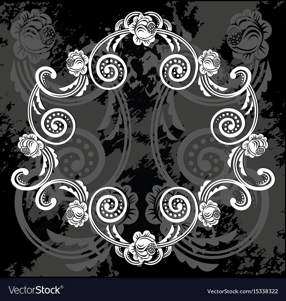 Decorative frame with pattern Royalty Free Vector Image