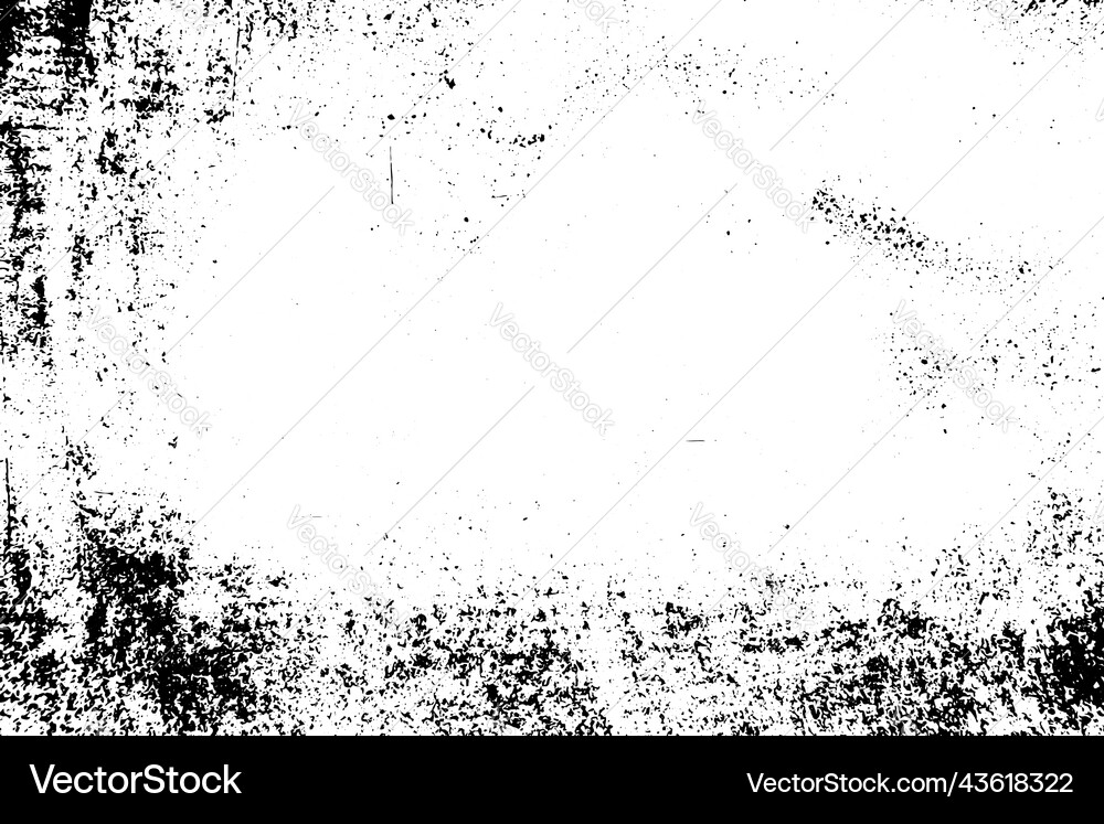 Grunge black and white scratched textured Vector Image
