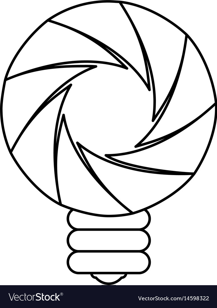 Shutter camera symbol Royalty Free Vector Image