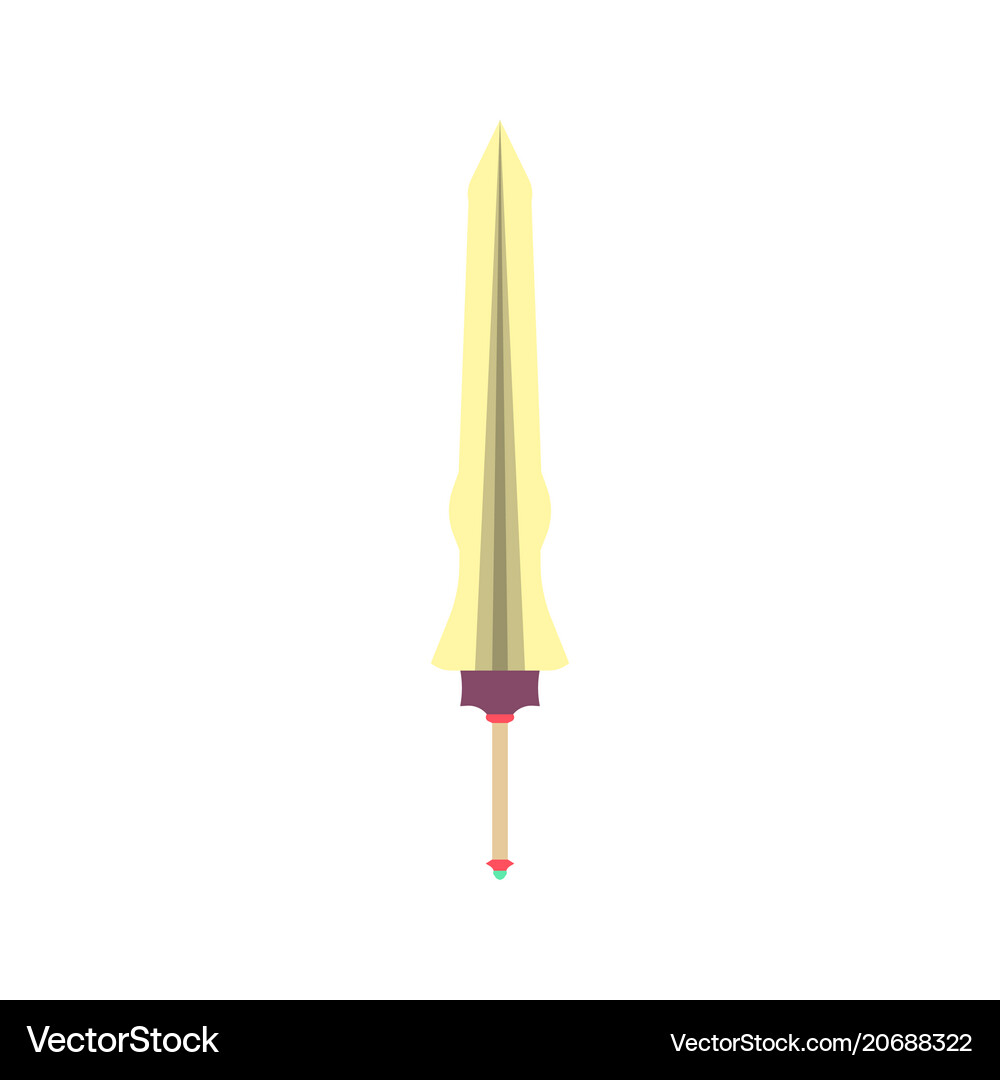 Sword fantasy medieval weapon isolated blade Vector Image