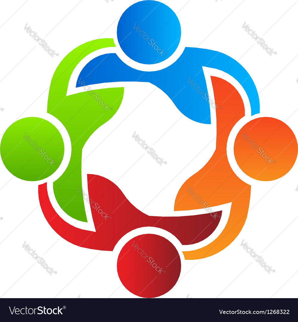 Teaming 4 Royalty Free Vector Image - VectorStock