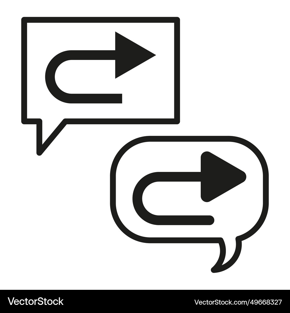 Auto reply icon eps 10 Royalty Free Vector Image
