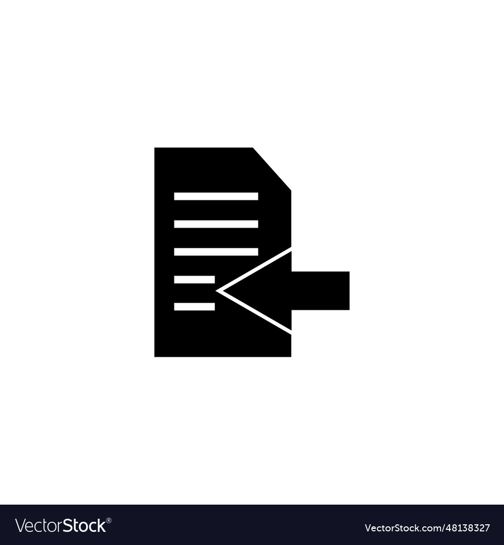 File import icon Royalty Free Vector Image - VectorStock