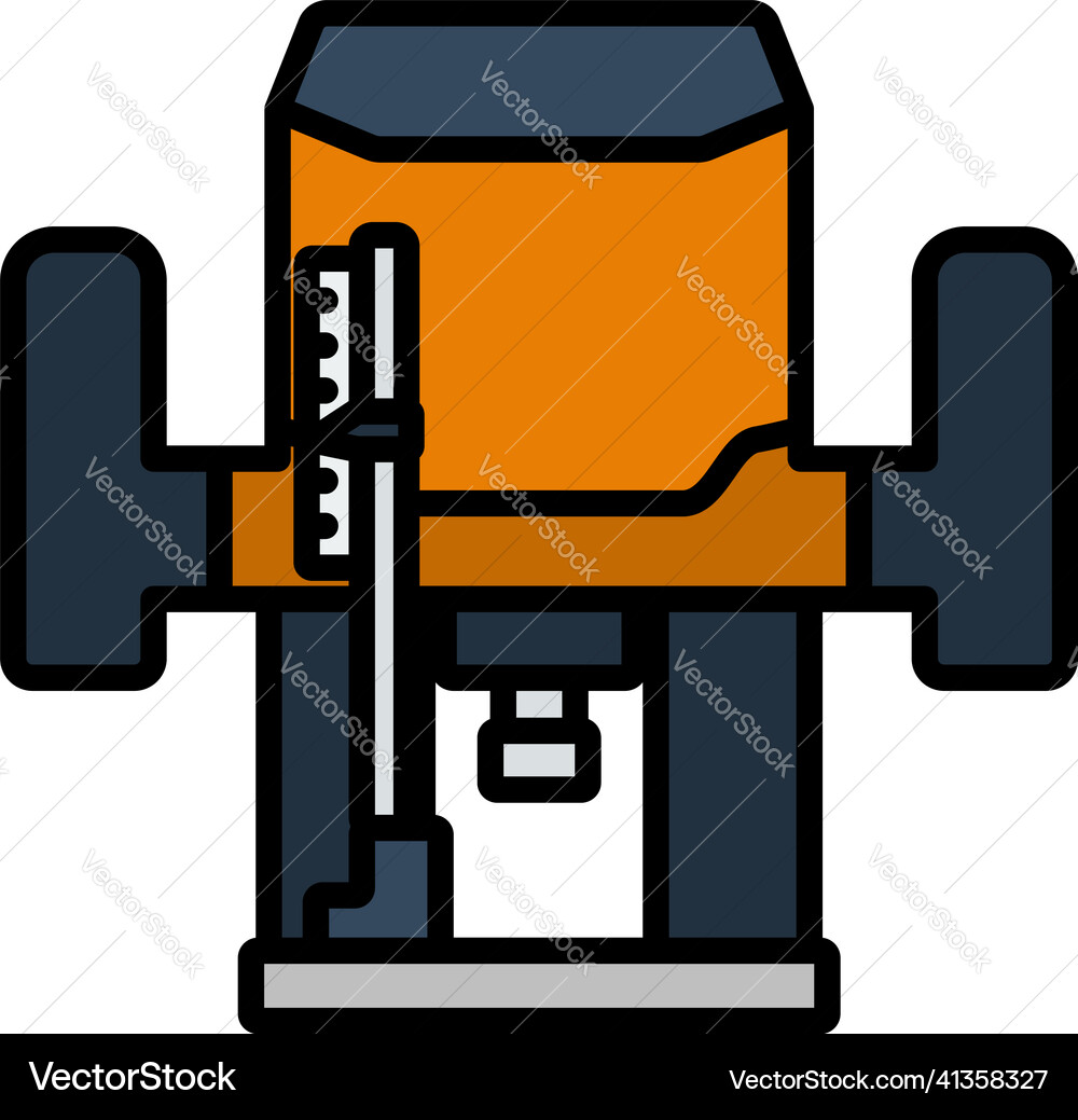 Icon of plunger milling cutter Royalty Free Vector Image
