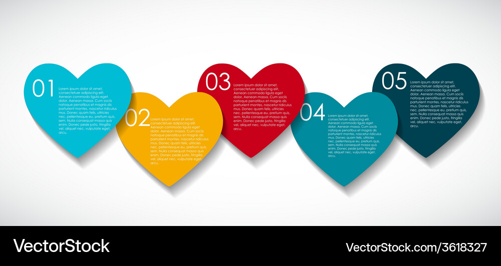 Love infographic templates for business eps Vector Image