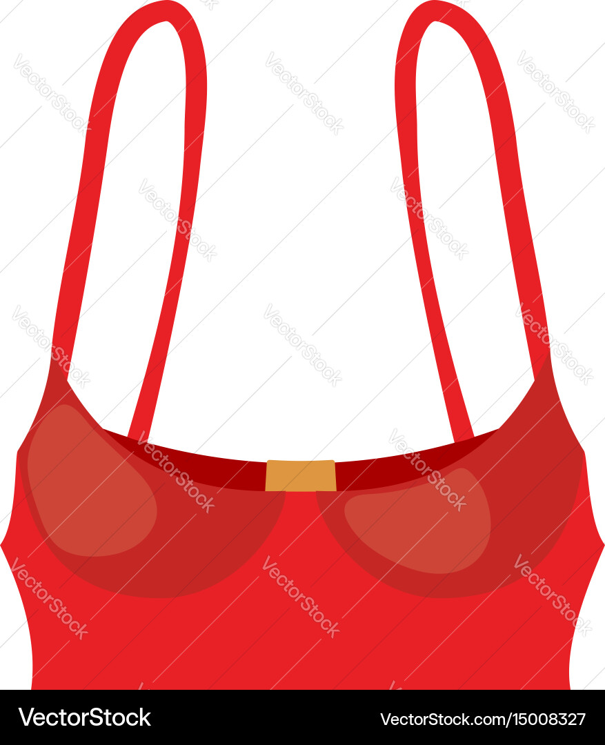 Red bustiers icon cartoon style Royalty Free Vector Image