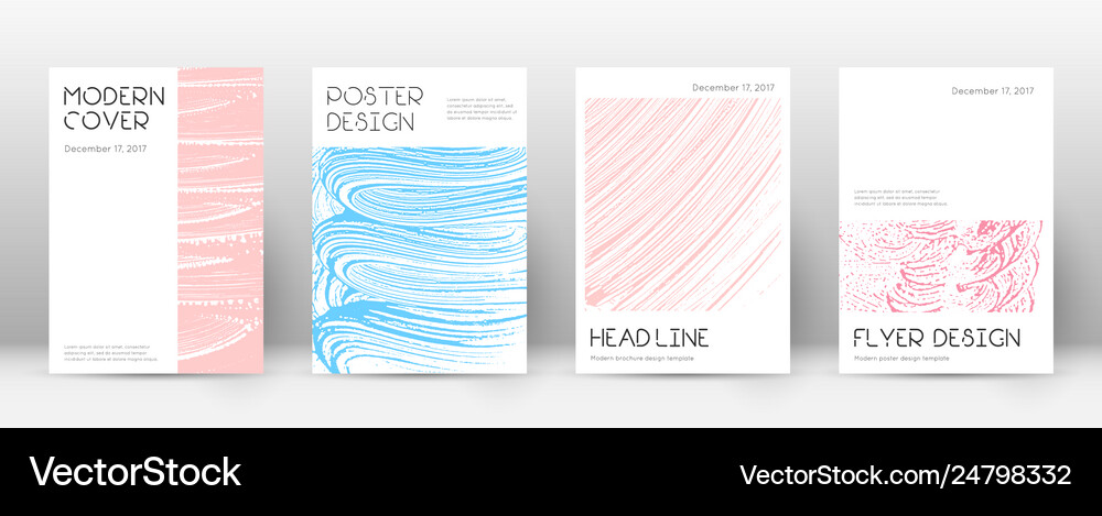 Cover page design template minimal brochure layou Vector Image