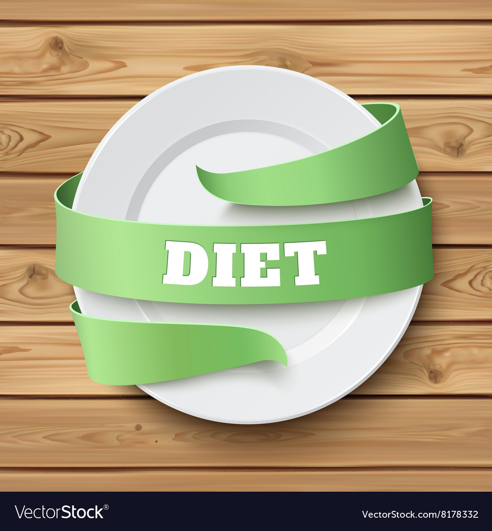 Diet conceptual background Royalty Free Vector Image