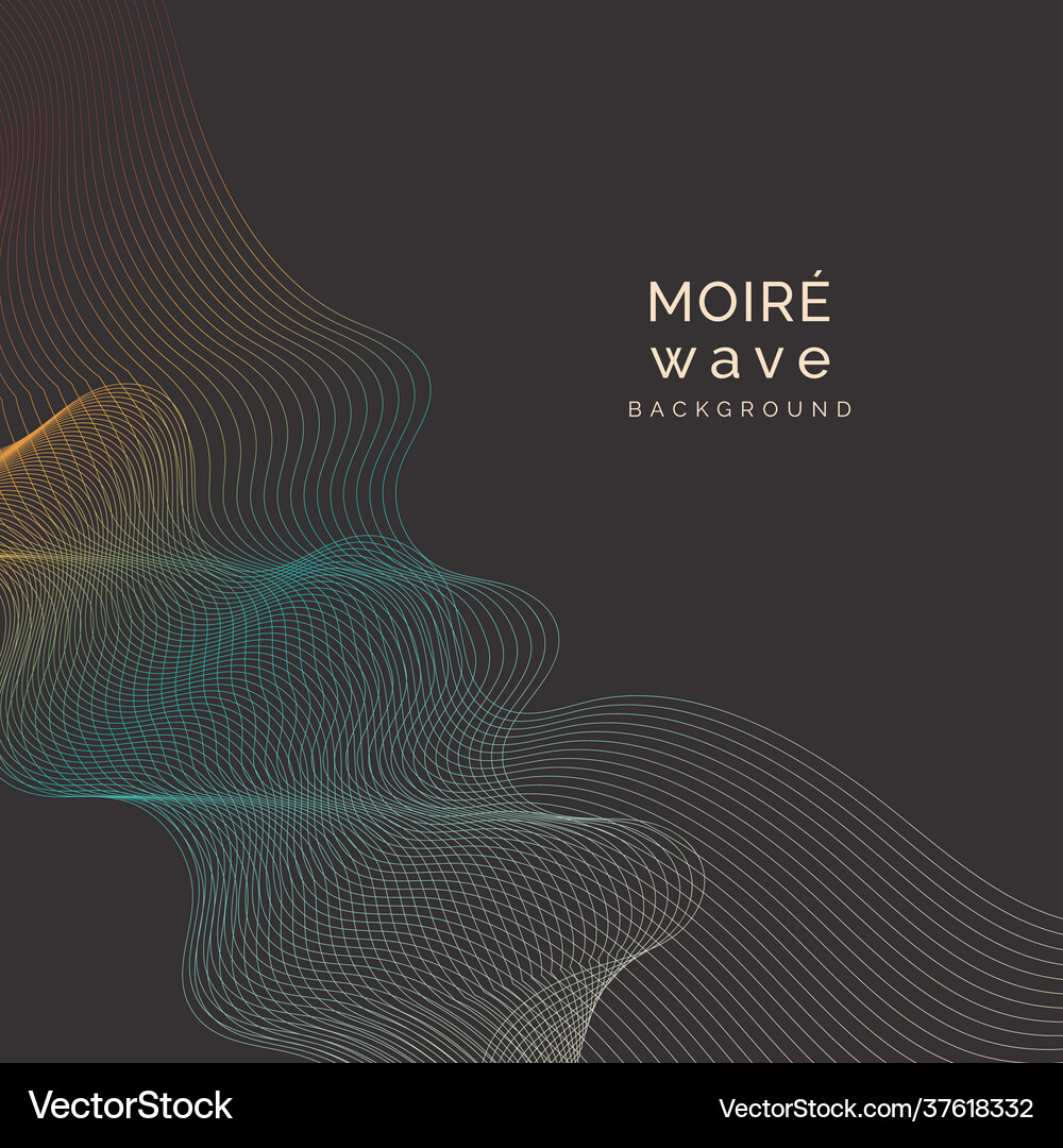 Moir pattern background Royalty Free Vector Image