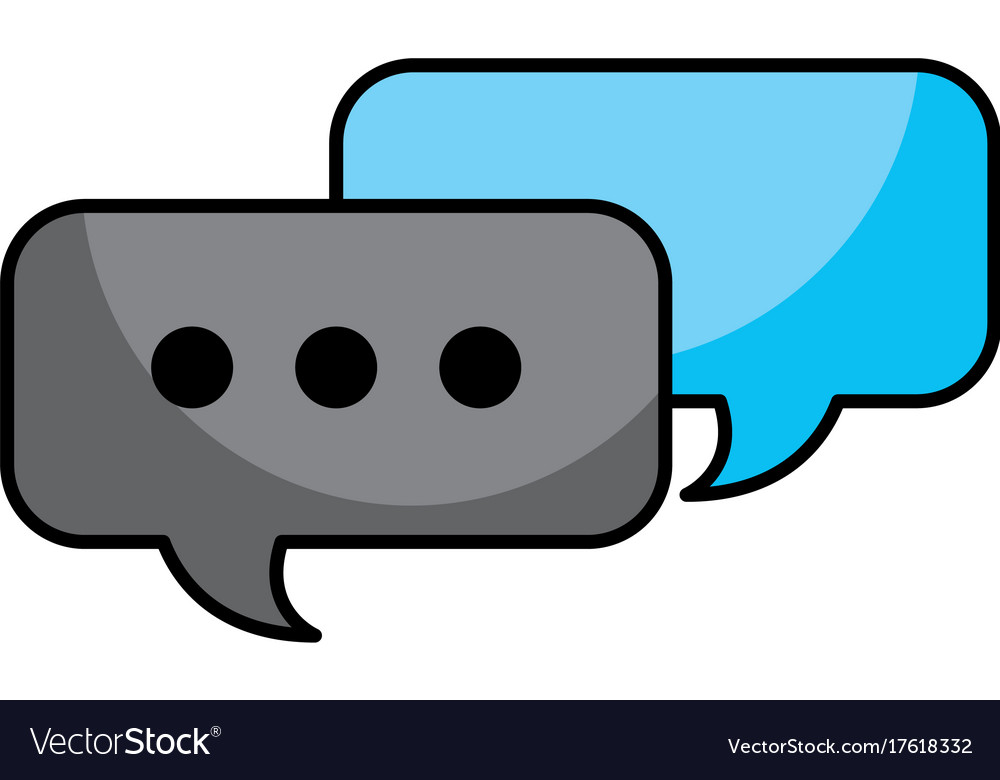 Speech bubbles message chat talk concept Vector Image