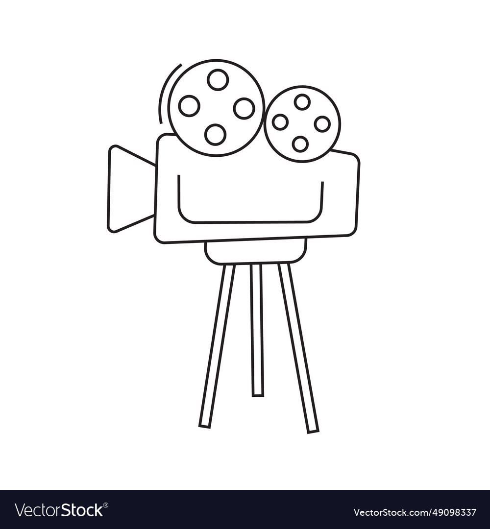 A cinema camera Royalty Free Vector Image - VectorStock