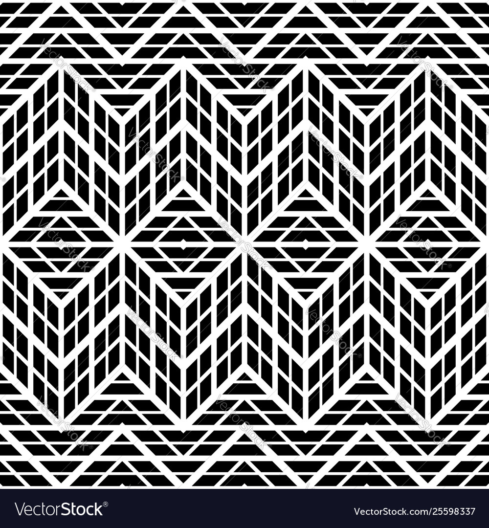 Design seamless monochrome geometric pattern Vector Image
