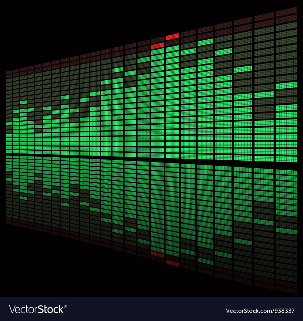 Equalizer display Royalty Free Vector Image - VectorStock