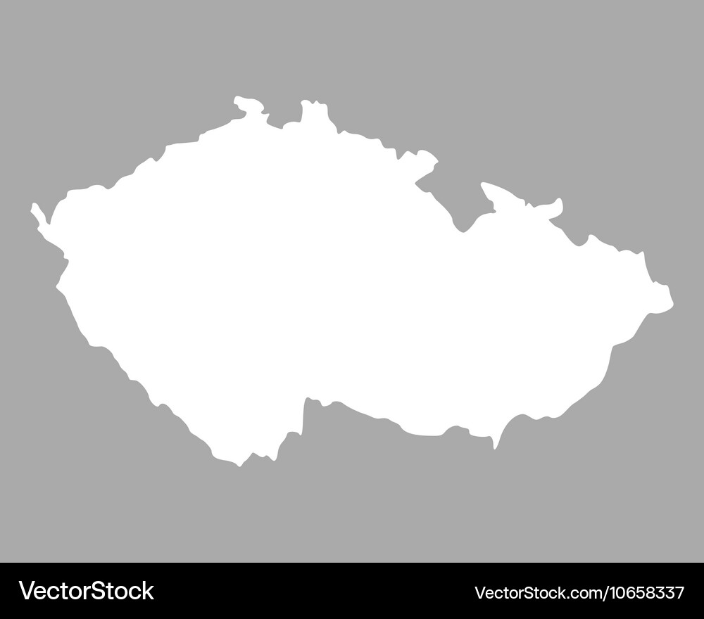 Map of czech republic Royalty Free Vector Image