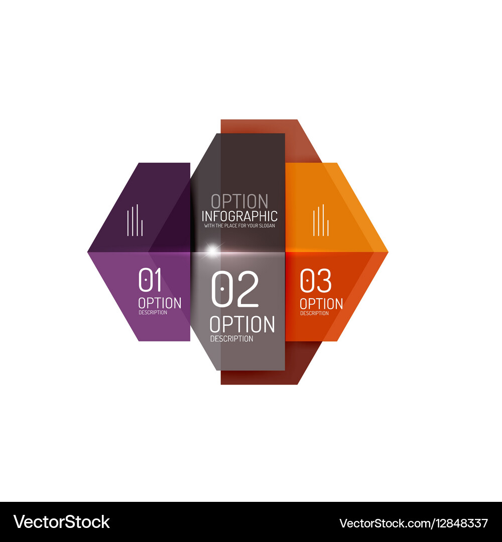 Paper infographic layout design templates Vector Image