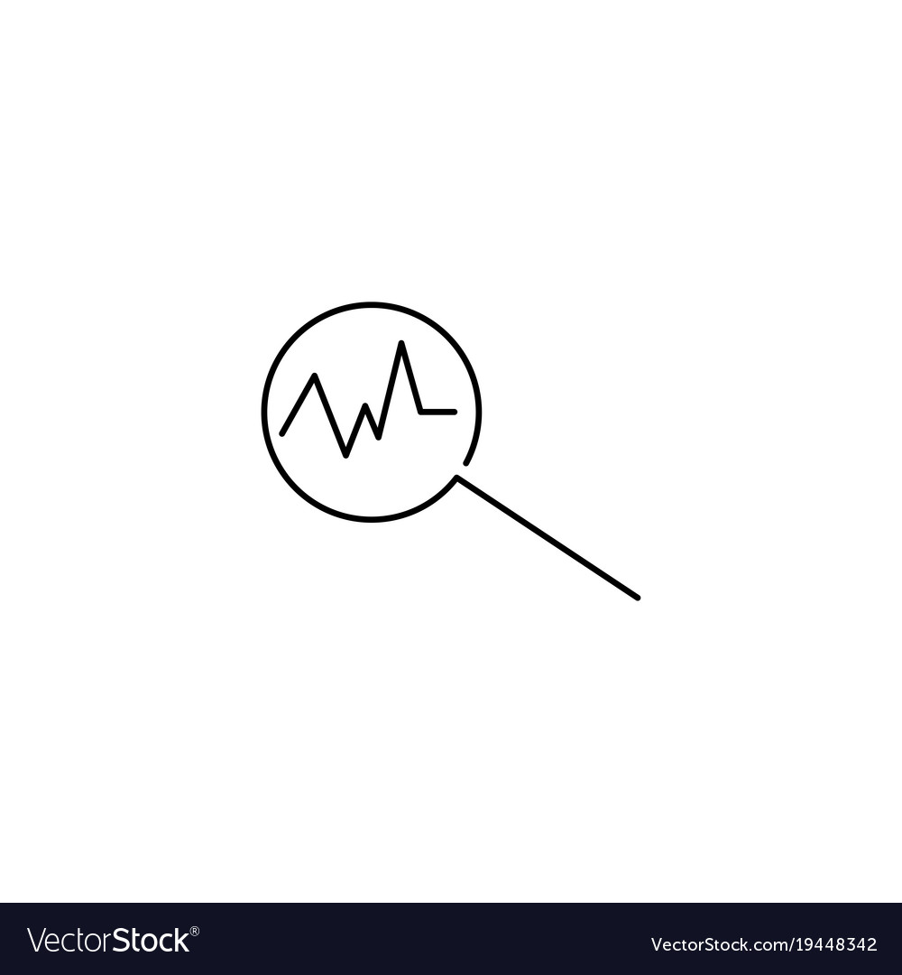 Analytics Linear Icon Royalty Free Vector Image