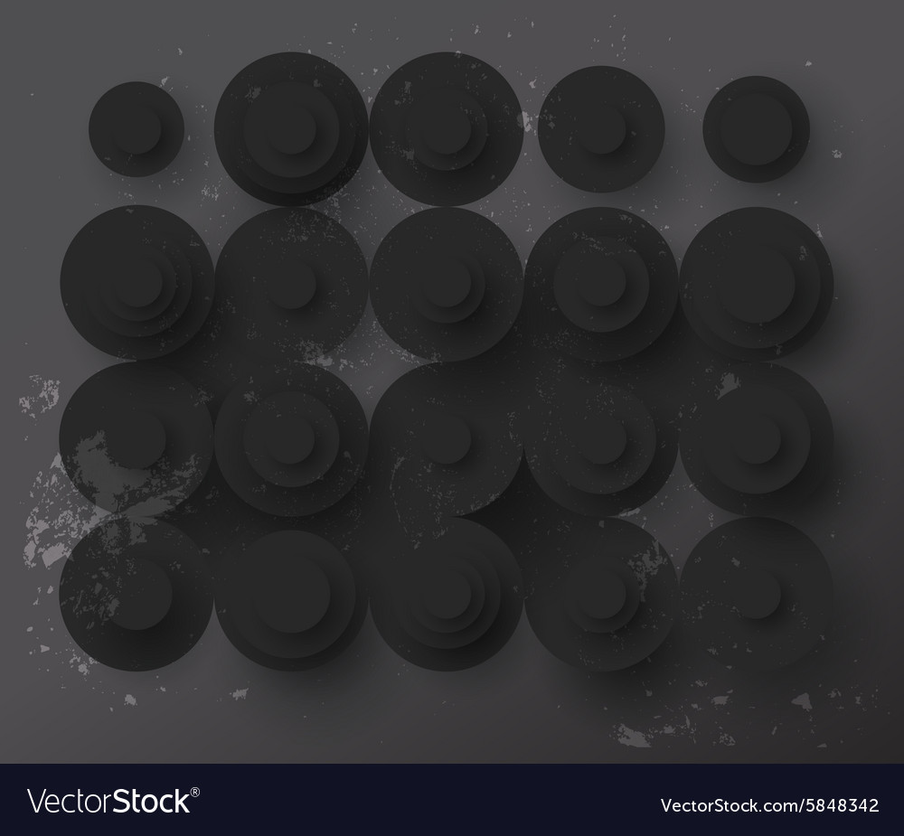 Circles flat background Royalty Free Vector Image