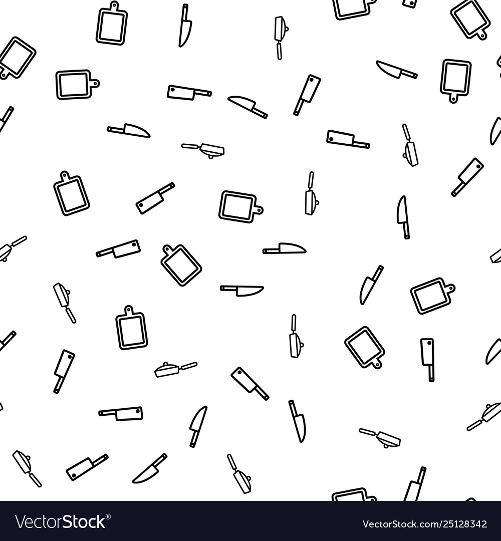 Cooking kitchen elements seamless pattern Vector Image
