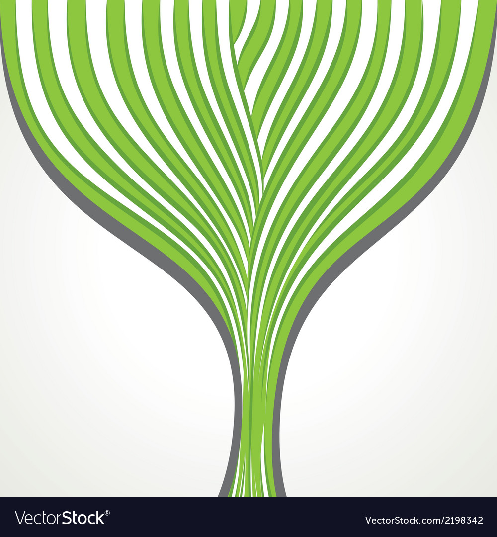 Creative green tree Royalty Free Vector Image - VectorStock