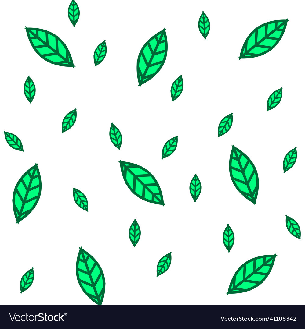 Leaf background square design template Royalty Free Vector