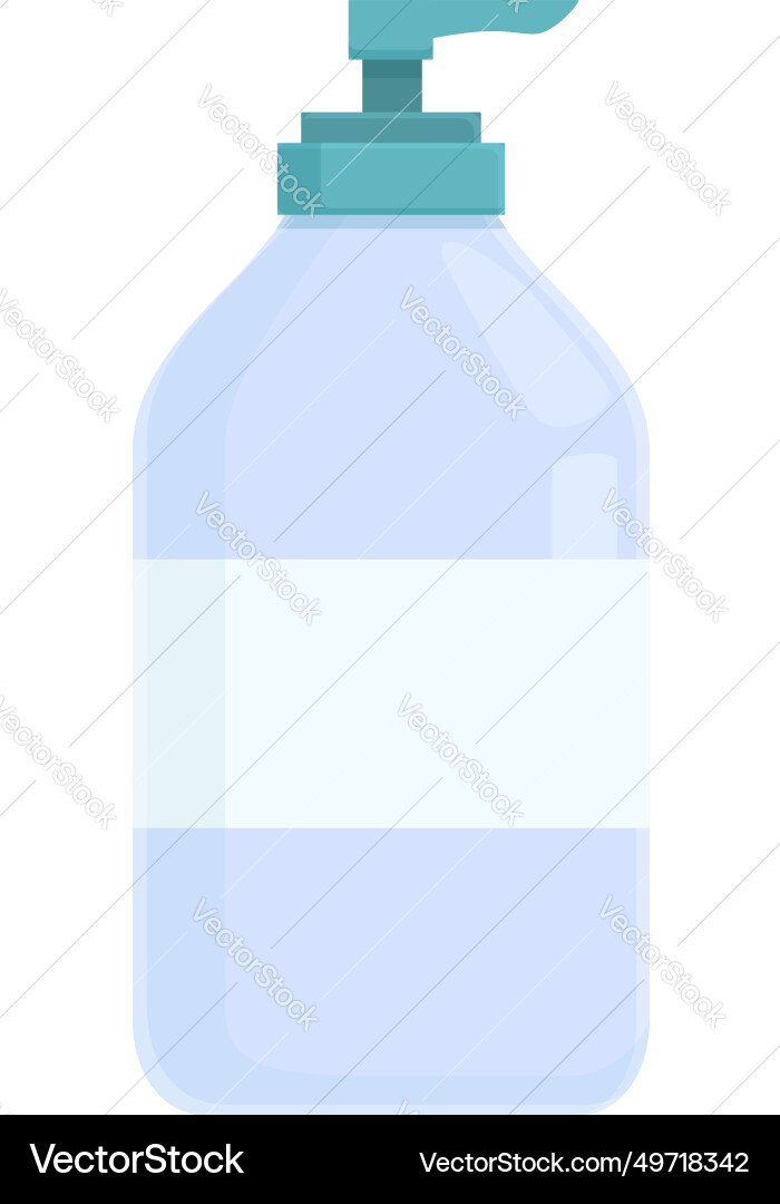 Liquid pump bottle icon cartoon agent Royalty Free Vector