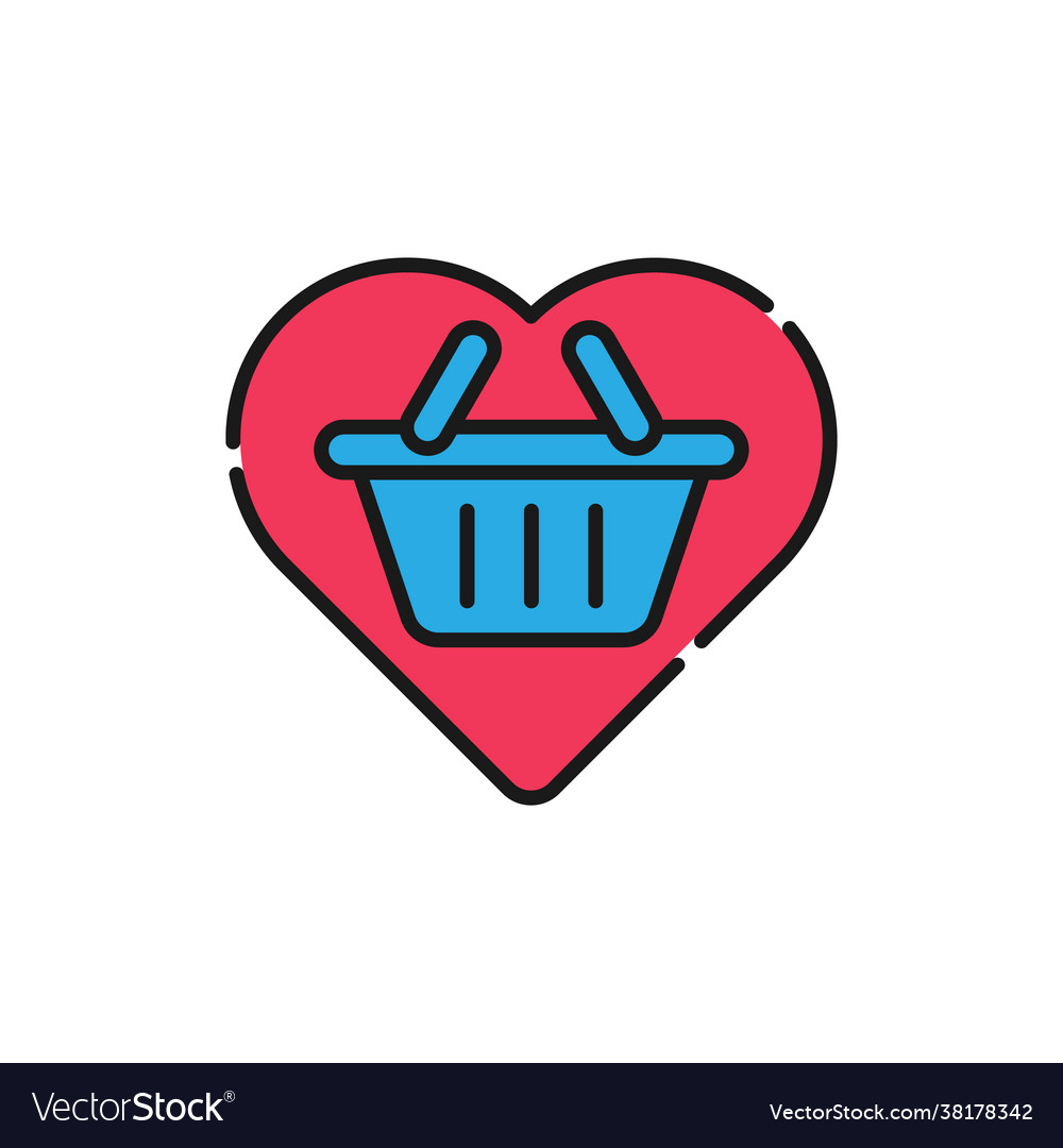 Shopping wish list icon Royalty Free Vector Image