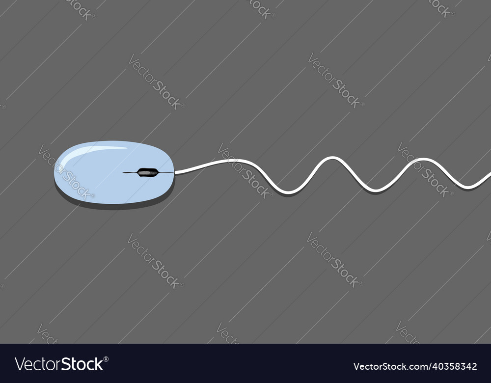 Typical computer mouse Royalty Free Vector Image