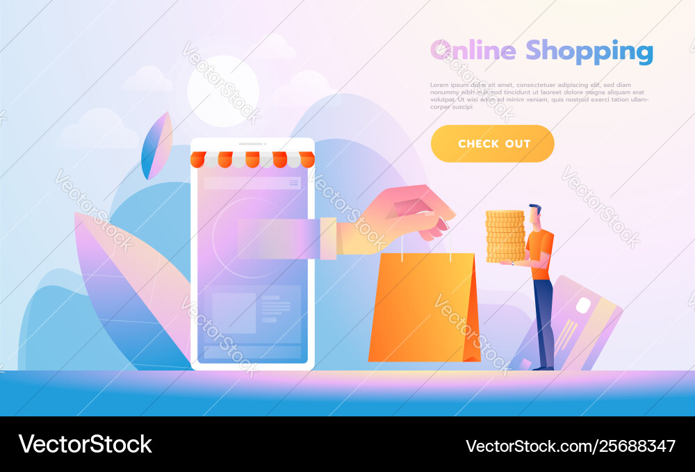 Modern flat design people and business concept Vector Image