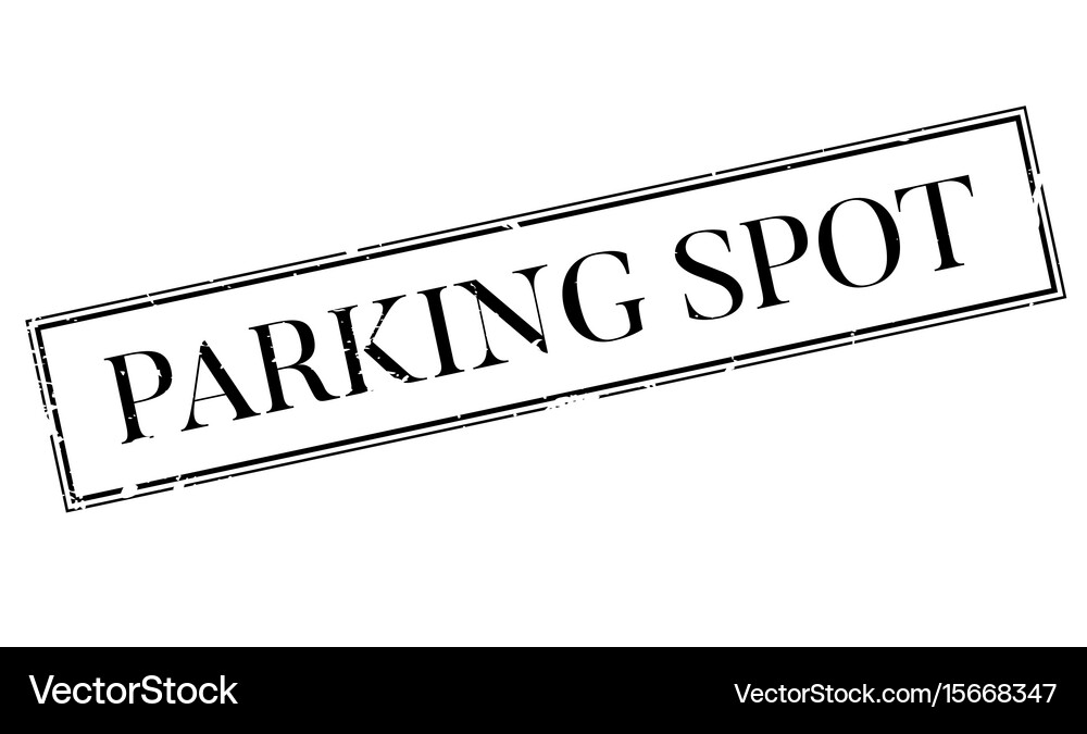 Parking spot rubber stamp Royalty Free Vector Image