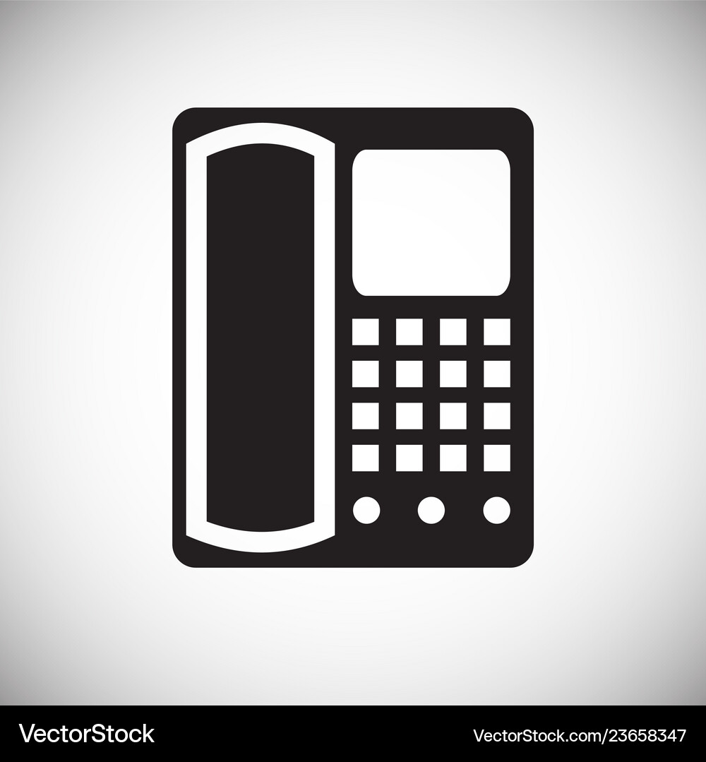 Phone icons set on white background for graphic Vector Image