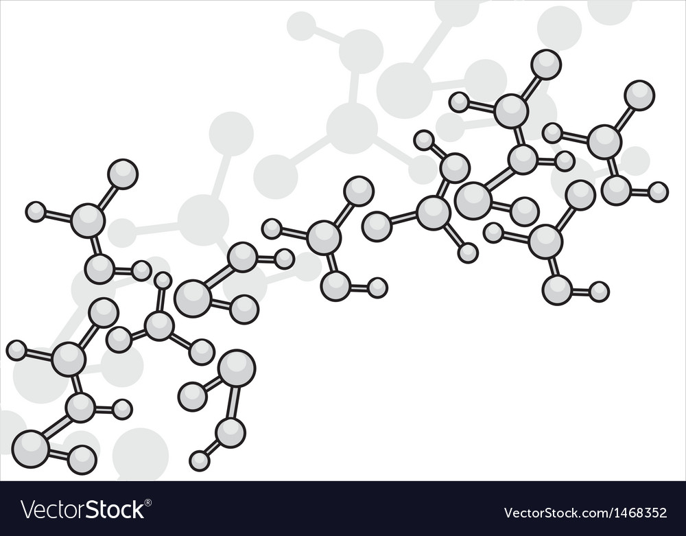 Abstract molecular structure background Royalty Free Vector