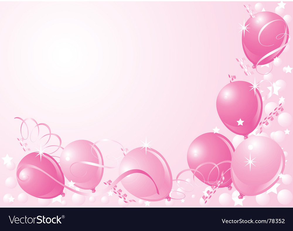 Balloons background Royalty Free Vector Image - VectorStock