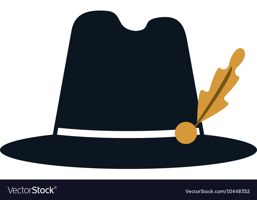 Bavarian tyrolean hat icon Royalty Free Vector Image Bavarian tyrolean hat icon Royalty Free Vector Image