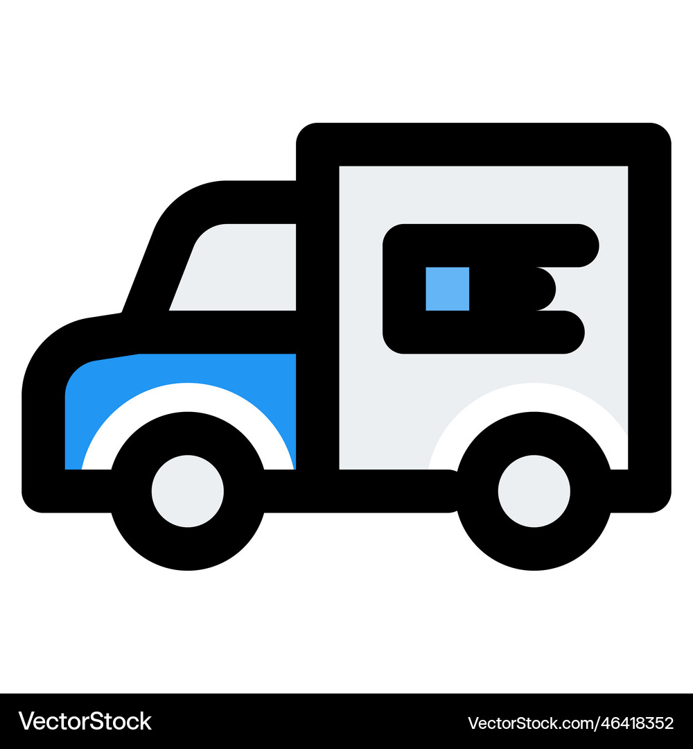 Delivery car for transporting goods and shipment Vector Image