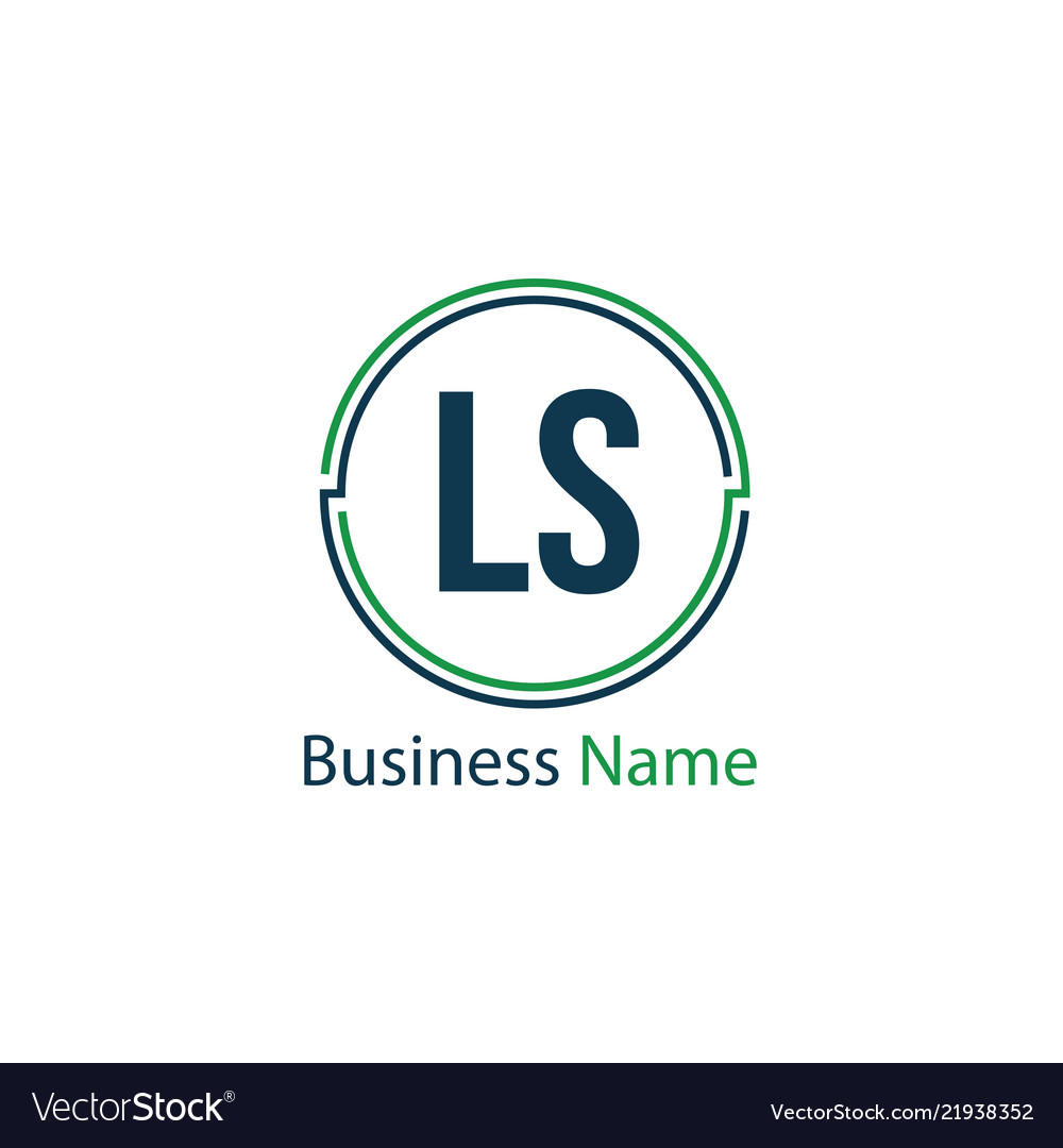 Initial letter ls logo template design Royalty Free Vector